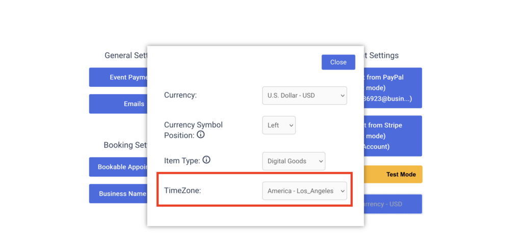 Payment Time Zones - PayCalendar